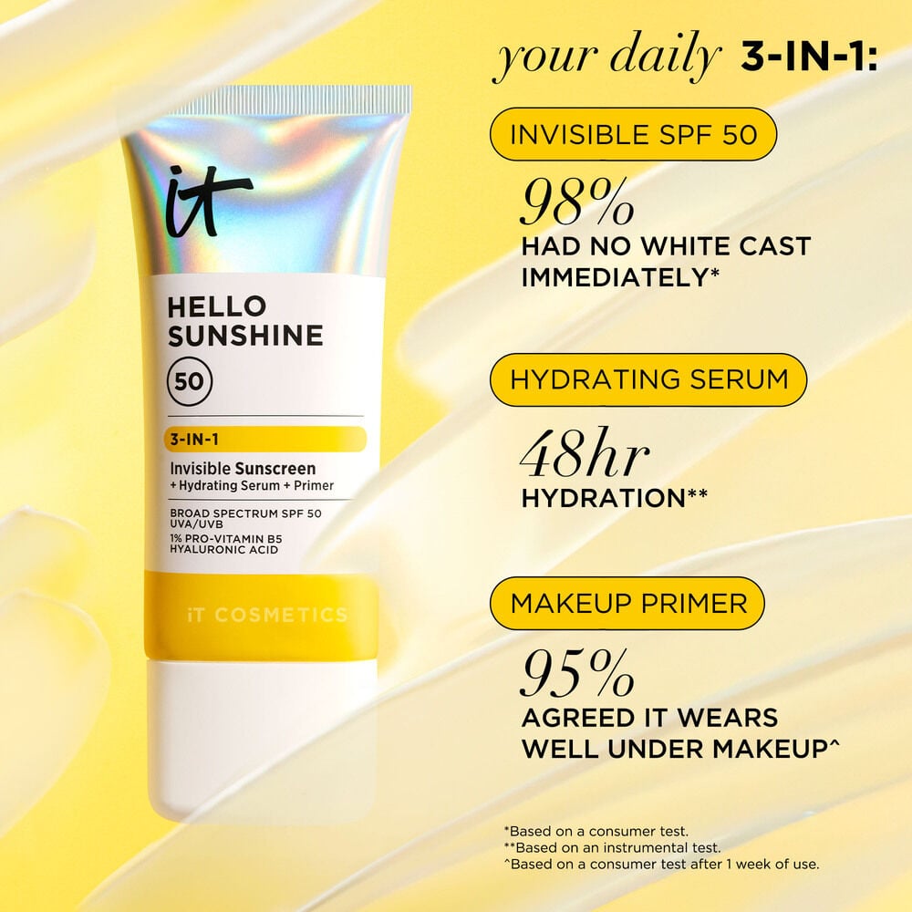 Hello Sunshine Invisible Sunscreen For Face SPF 50 | IT Cosmetics